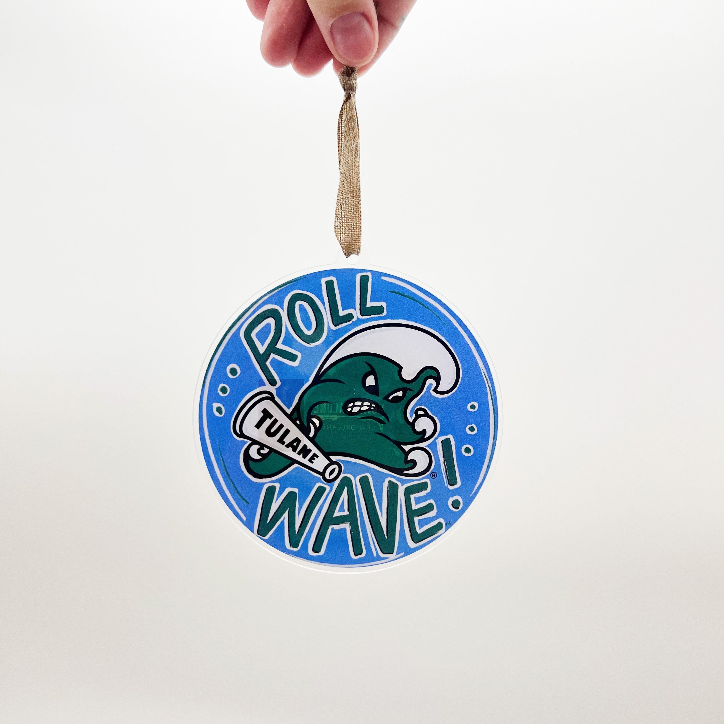 Tulane Roll Wave Acrylic Ornament – Home Malone Wholesale